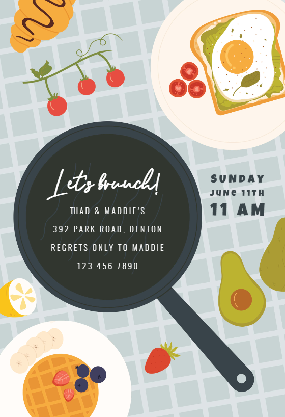 Let’s Do Brunch - Brunch & Lunch Invitation Template (Free) | Greetings Island